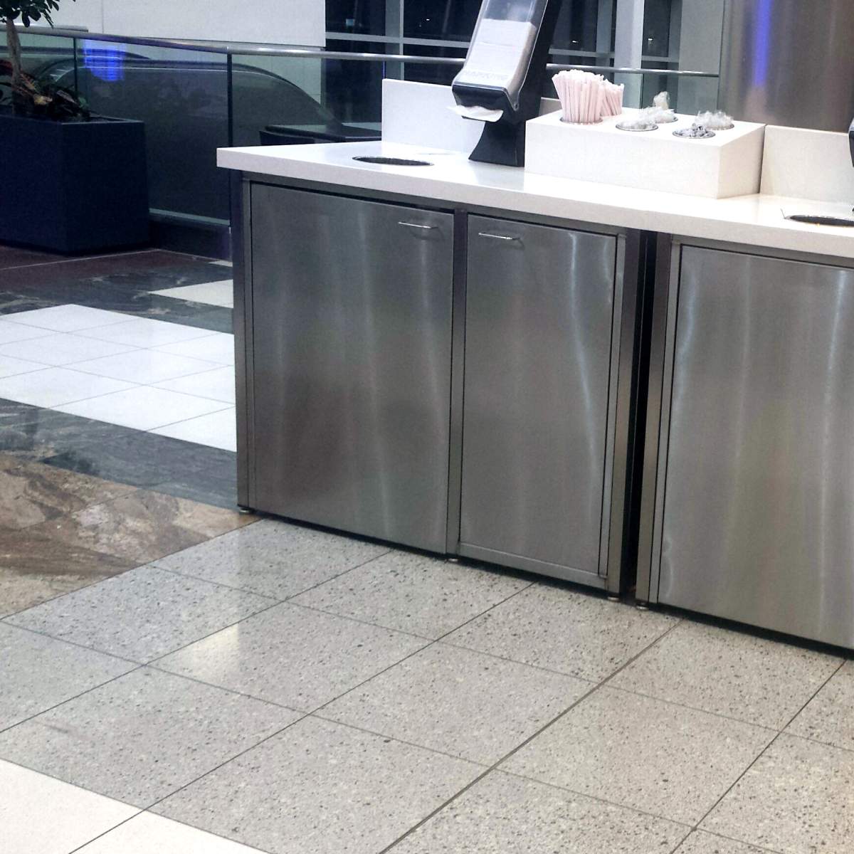 40/40 Club: Bar Décor and Food Court Garbage Bins - Bear Metal Works