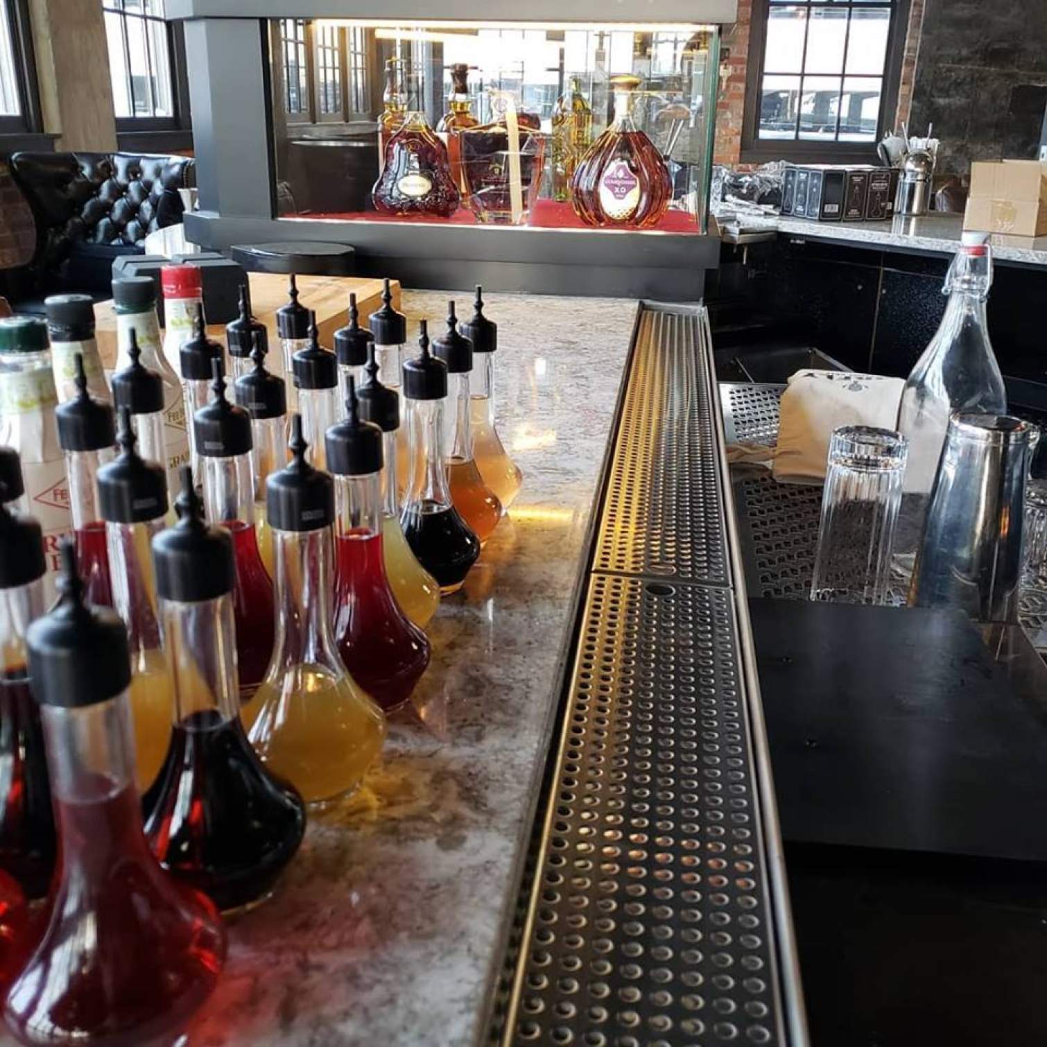 Stainless Drink Rail - Bear Metal Works