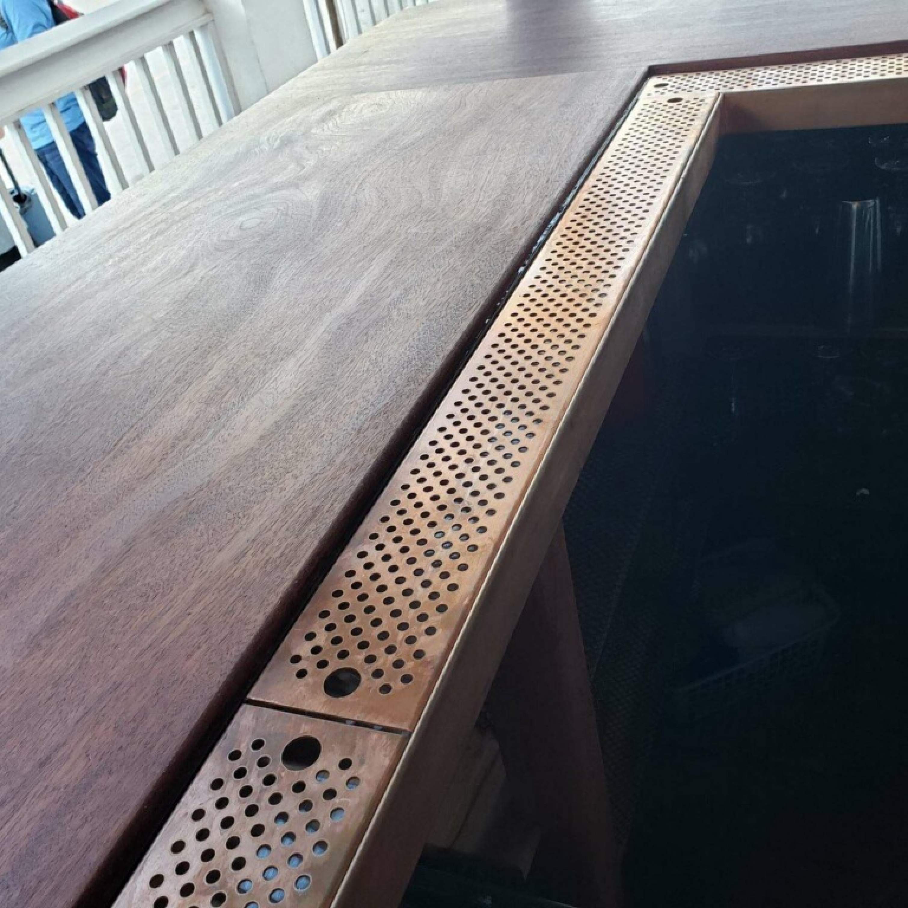 Copper Drink Rail - Bear Metal Works