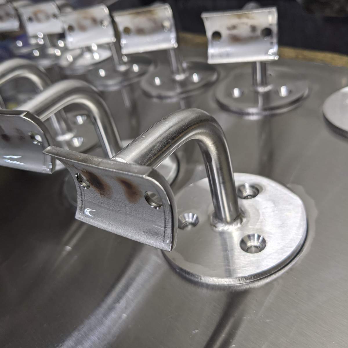 Stainless Handrail brackets - Bear Metal Works