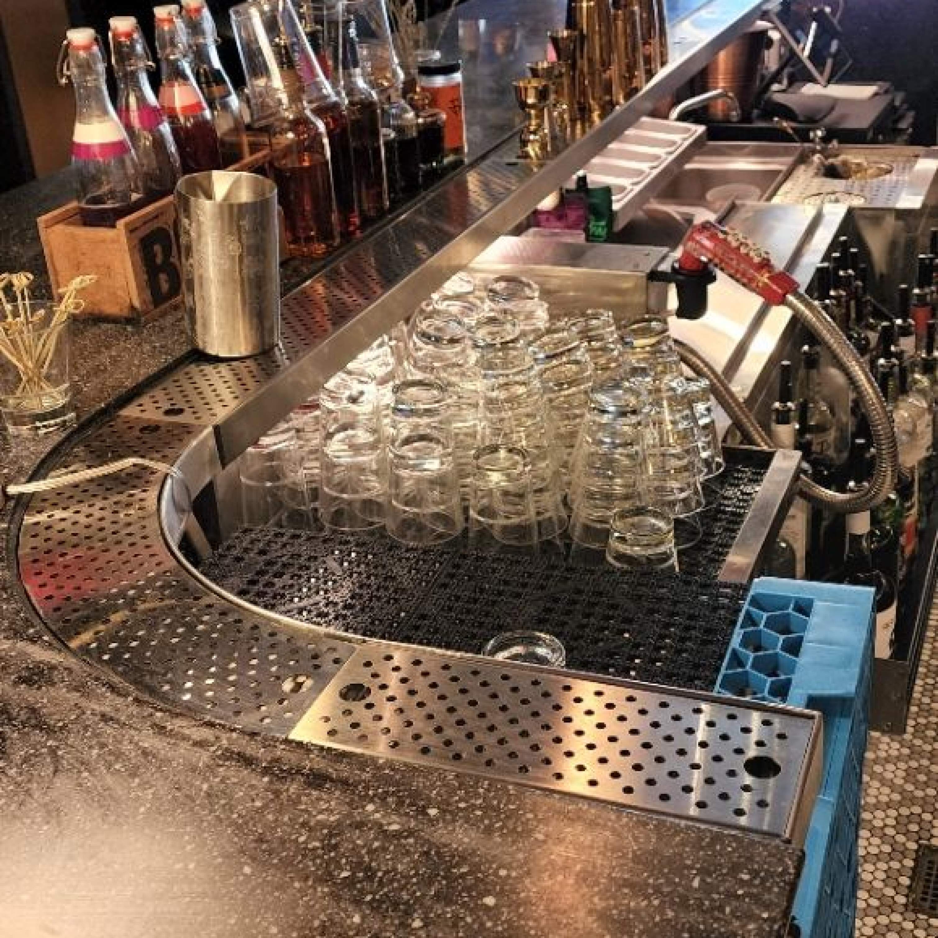 Radius Drink Rail - Bear Metal Works