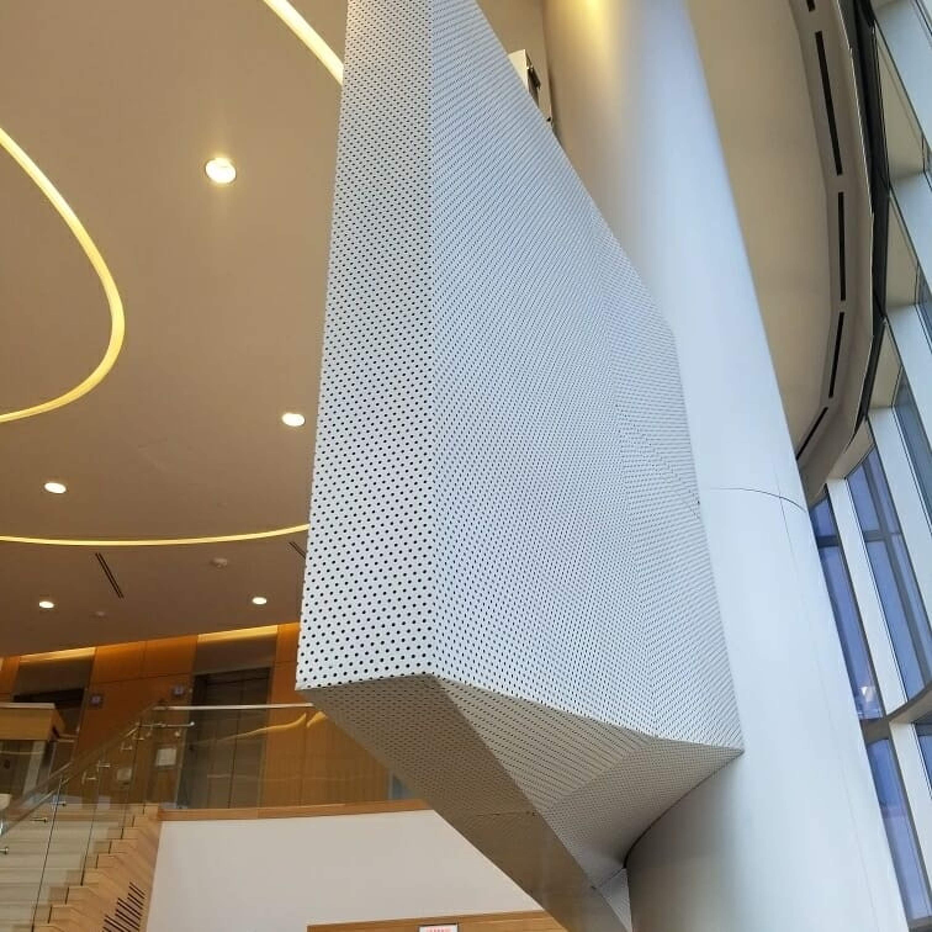 Perforated TV Shrouds and Custom Podium Surround - Bear Metal Works