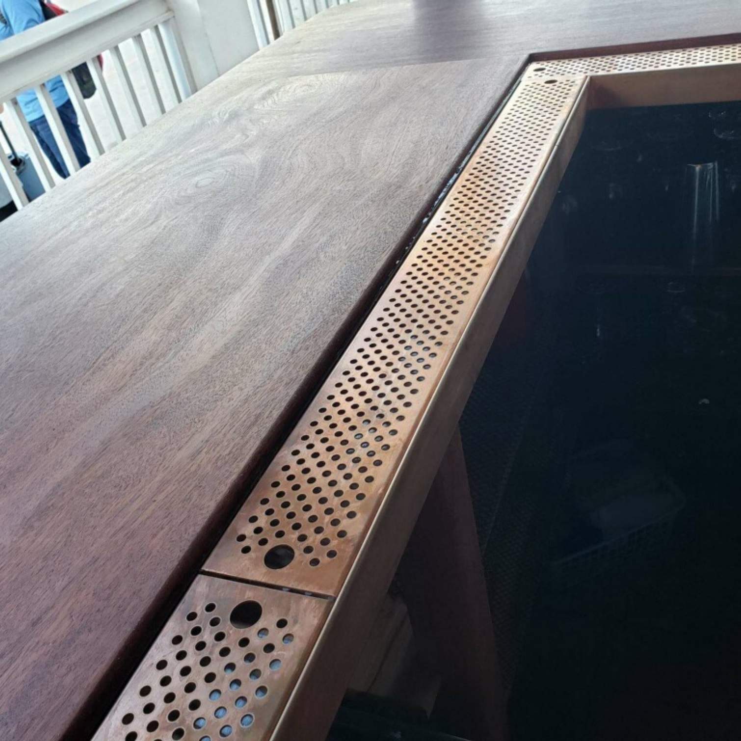 Copper Drink Rail - Bear Metal Works