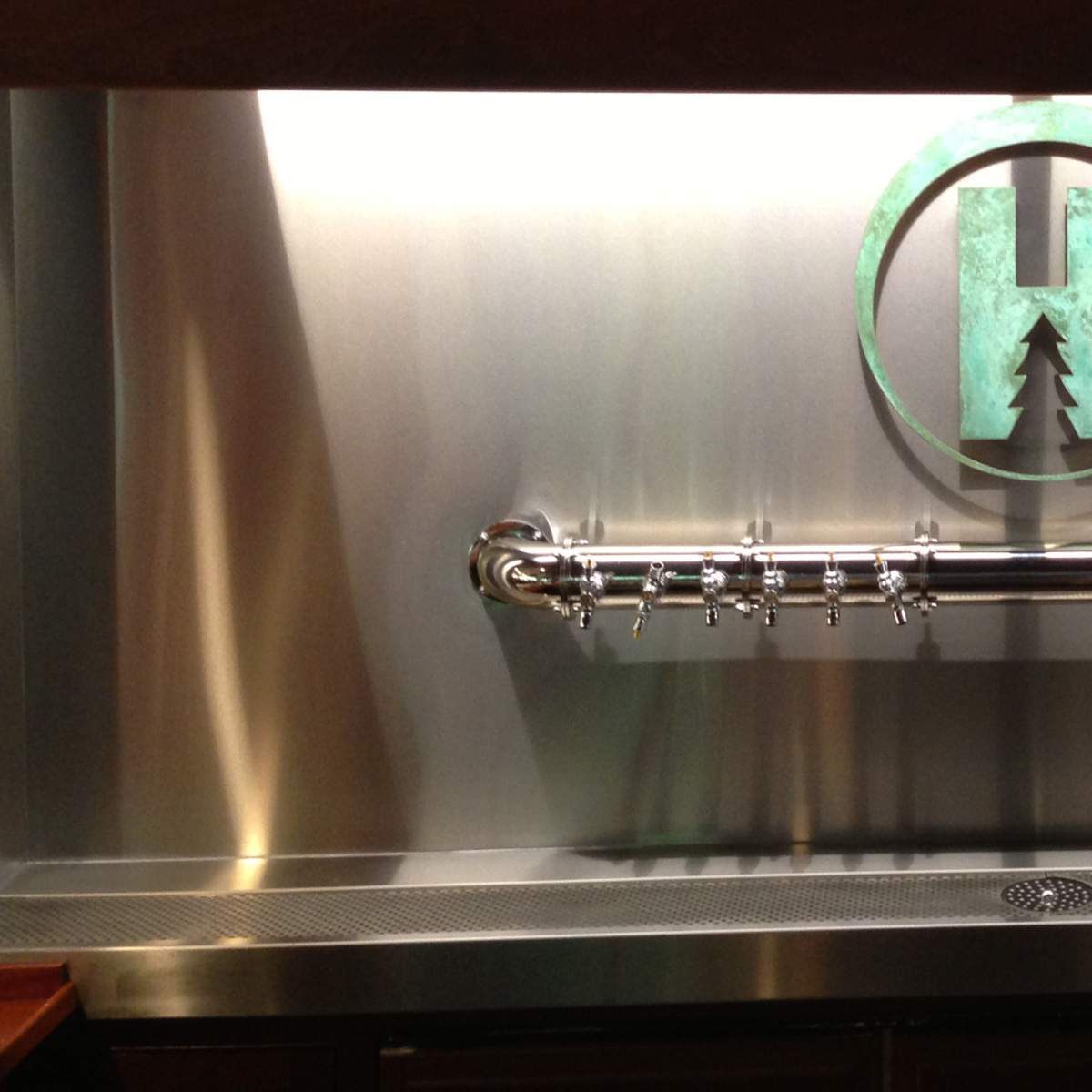 Copper Bar Logo and Bar Décor - Bear Metal Works