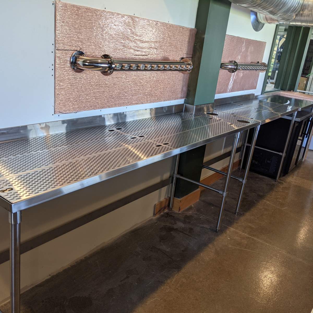 Custom Stainless Drain Board - Bear Metal Works