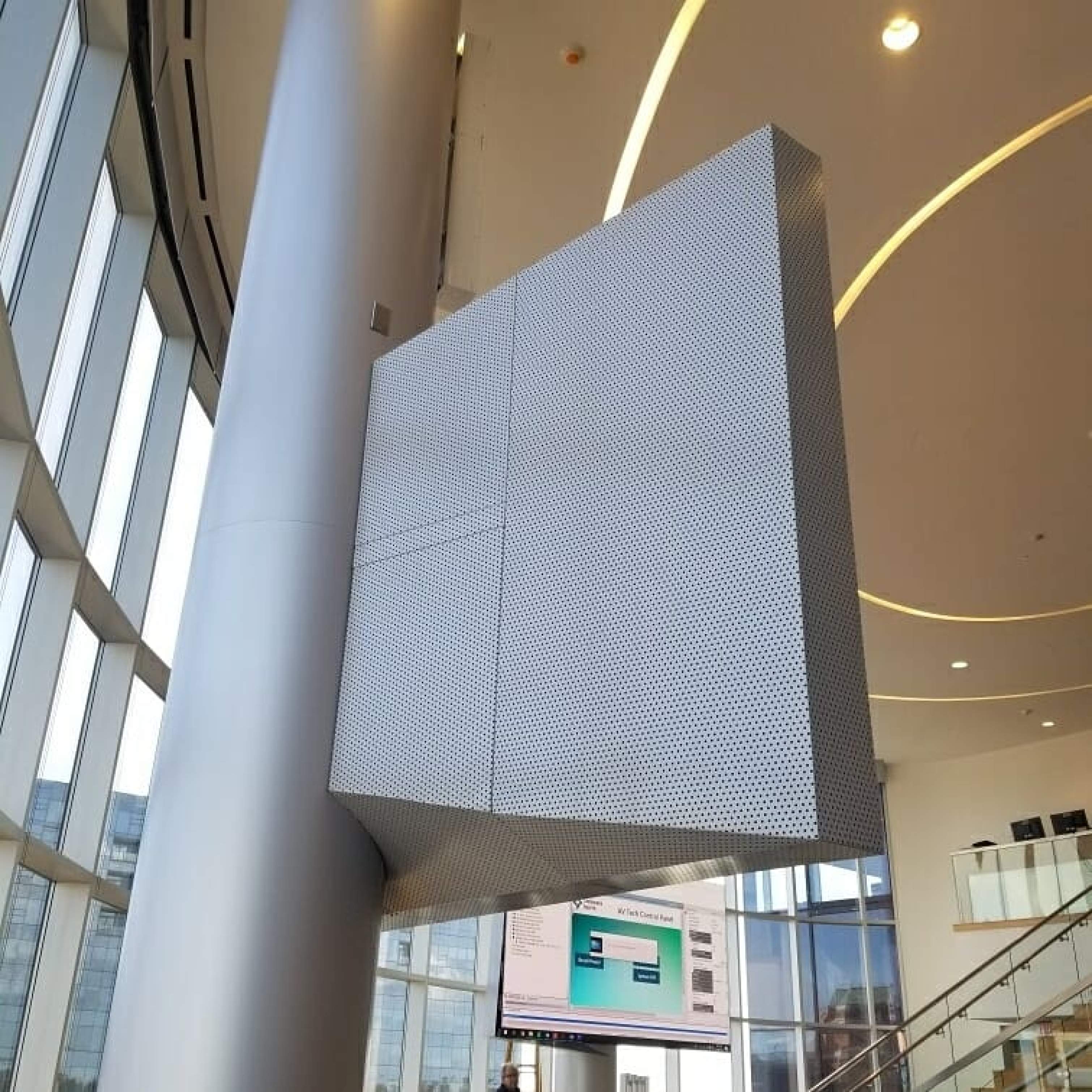 Perforated TV Shrouds and Custom Podium Surround - Bear Metal Works